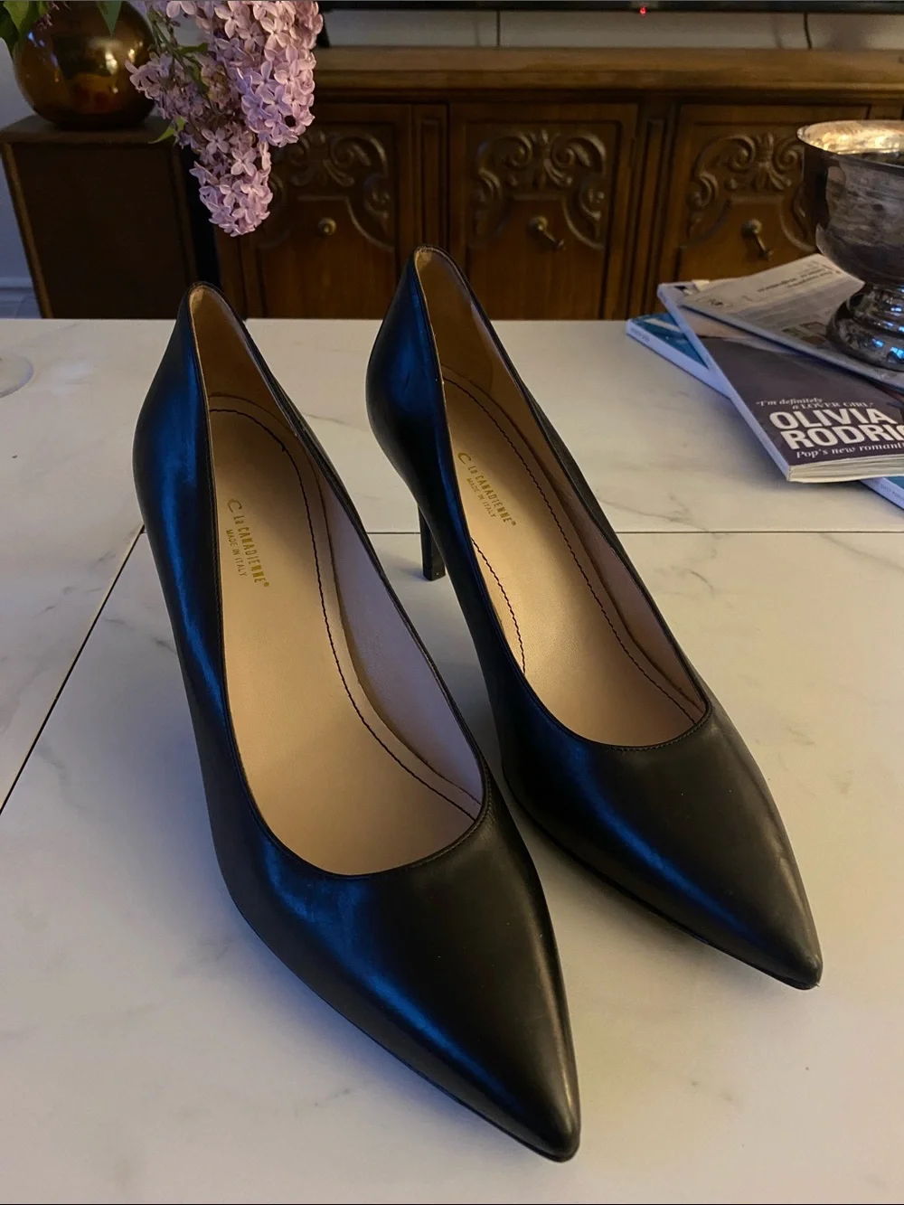 La CANADIENNE | Shoes | La Canadienne Black Pointed Leather Pumps ...